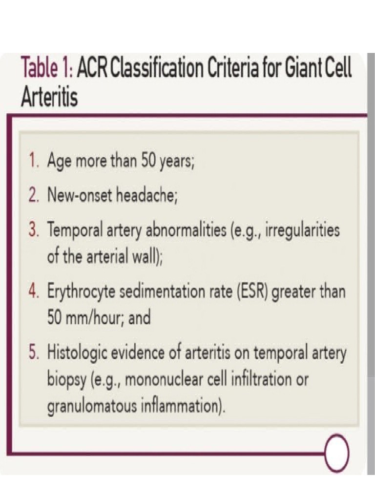 Giant Cell Arteritis - 240923 - 181250 | PDF | Medicine | Human ...