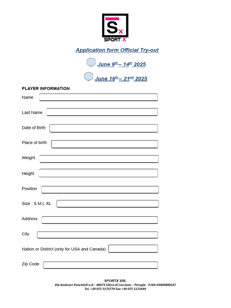 2025.6 - June Application Form 1 Week Tryout | PDF | Civil Law (Legal ...