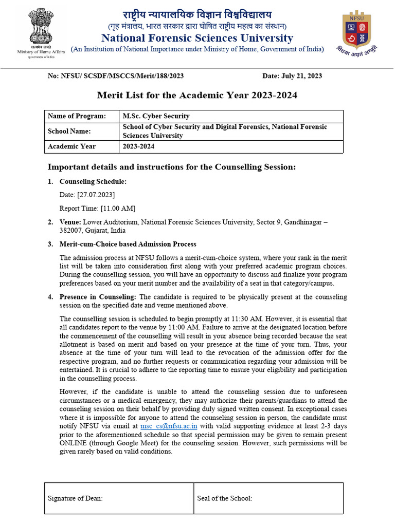 MSC Cs Final Merit List Signed | PDF | Banks | Payments