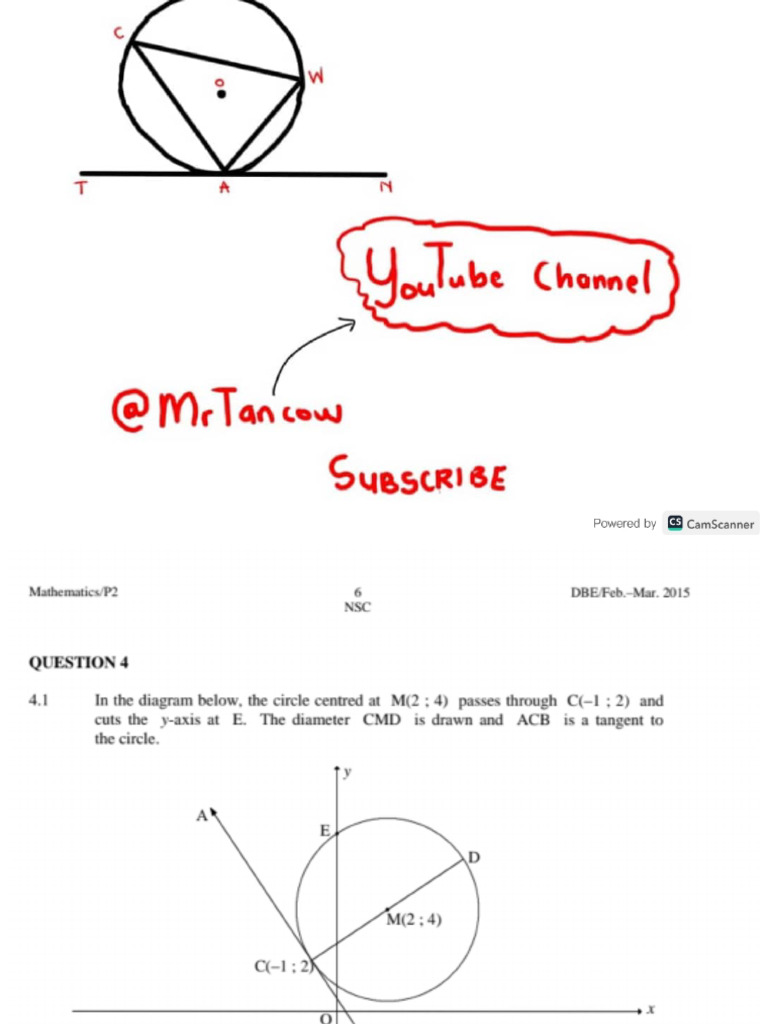 2 Analytical Geometry Circle | PDF