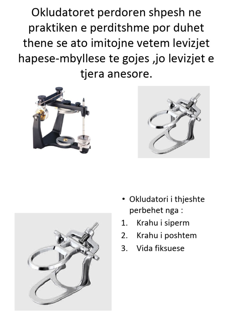 Perdorimi I Okludatoreve 1 | PDF