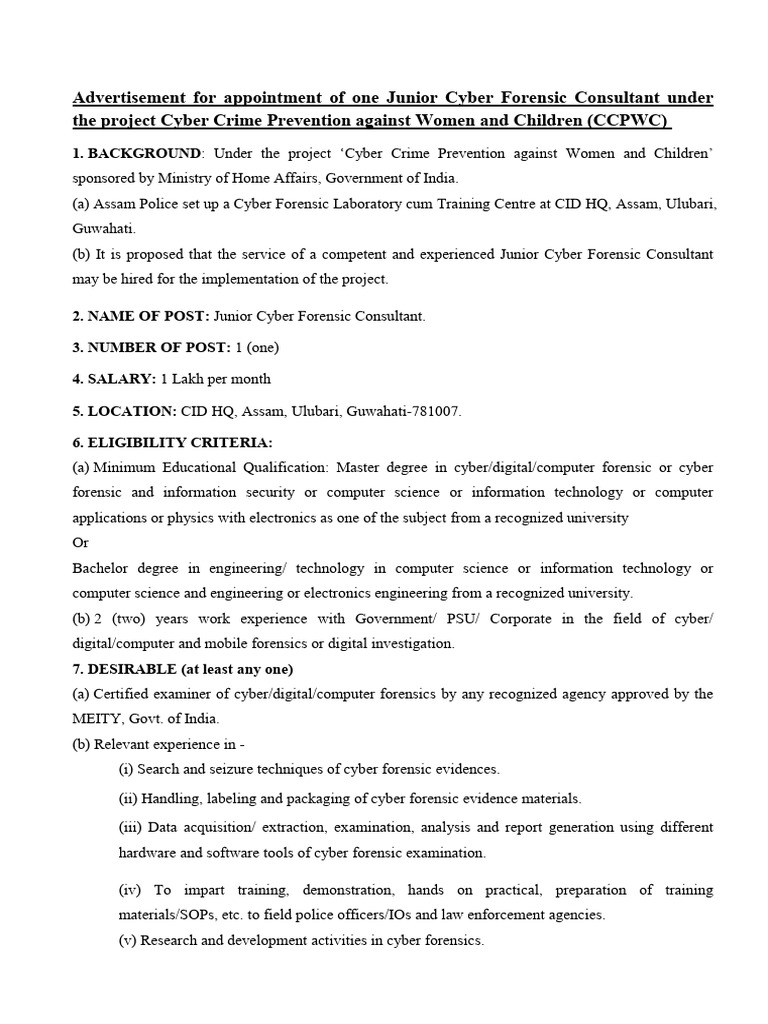 Advertisement - Cyber Crime Prevention | PDF | Computer Forensics ...