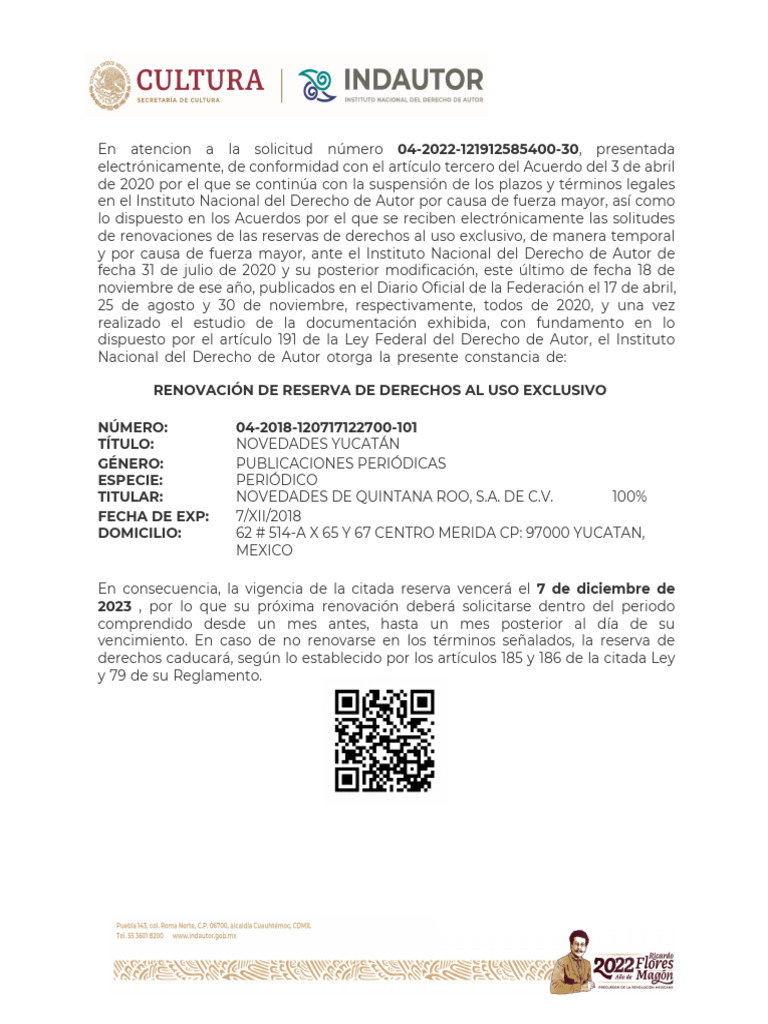 Indautor Novedades Yucatan-Diciembre 2023 | PDF