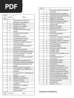 Edexcel GCSE Maths Foundation Checklist | PDF | Area | Ratio