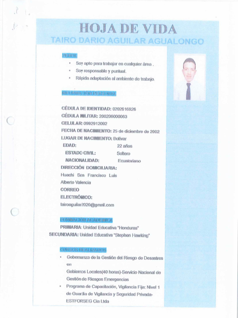 Aguilar Agualongo Tairo Dario | PDF