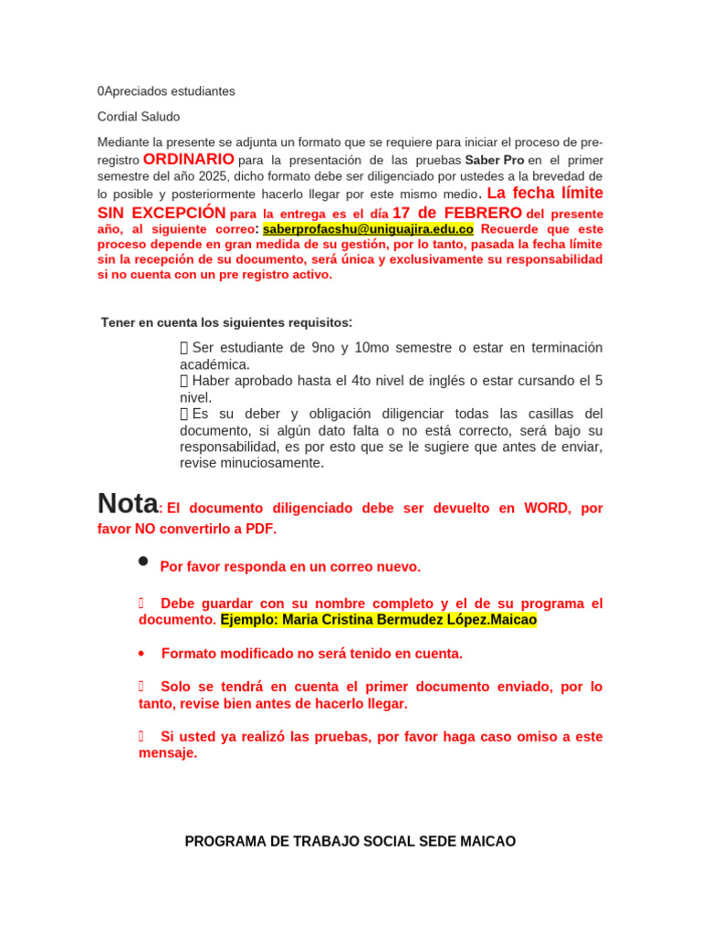 Gleidys Edith Beltran Pedraza, Trabajo Social, Sede Maicao | PDF