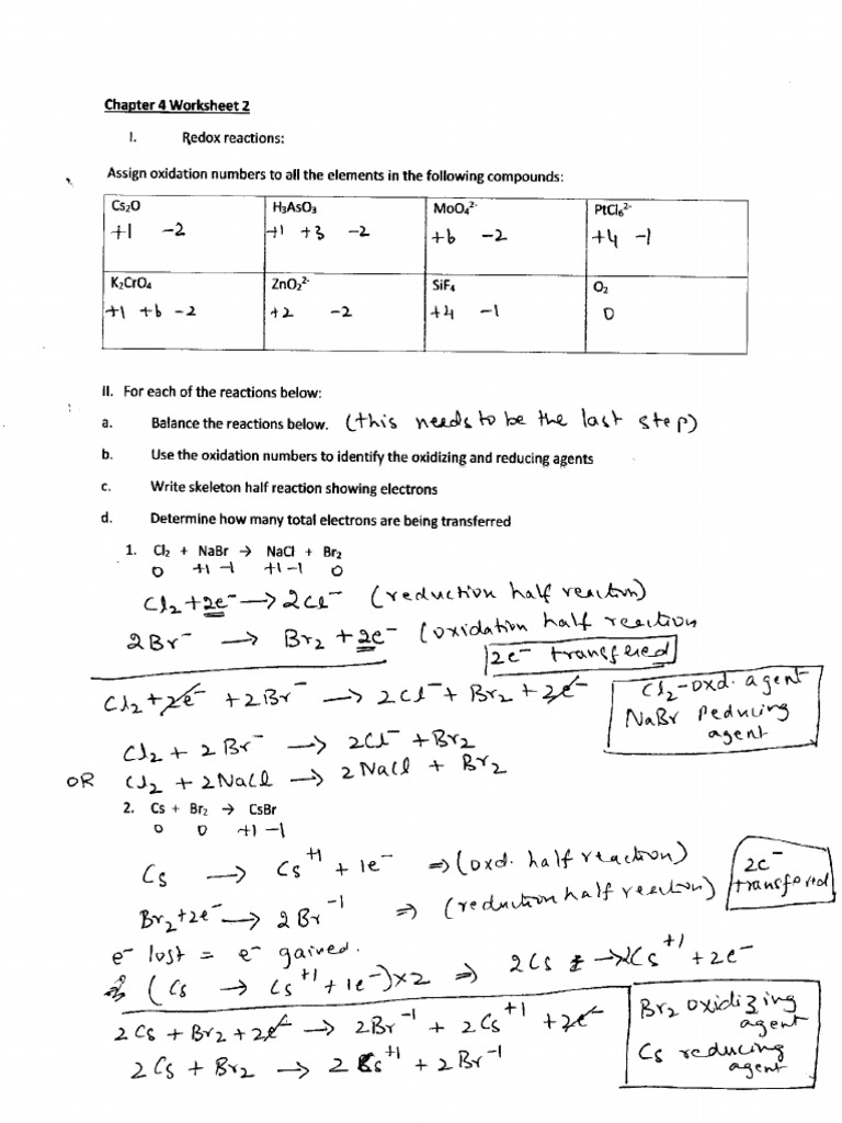 Chapter 4 Worksheet 2b | PDF