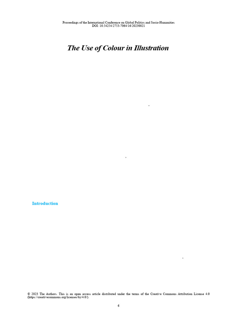 The Use of Colour in Illustration | PDF | Color | Illustration