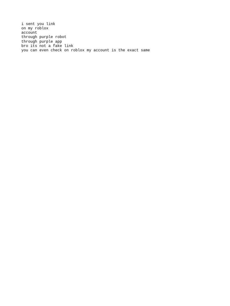 Roblox Scam | PDF