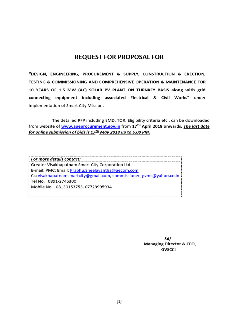 1.5 MW Ground Mount SPV Plant - Document | PDF | Photovoltaic System ...