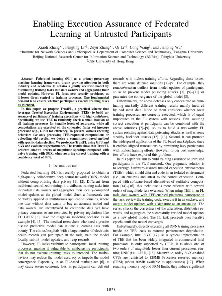 2-Enabling Execution Assurance of Federated Learning at Untrusted ...