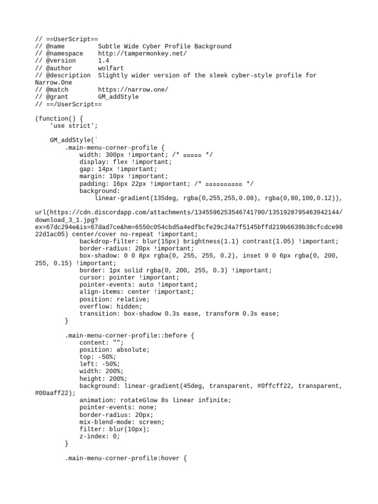 Cyber Profile Custom Ui | PDF