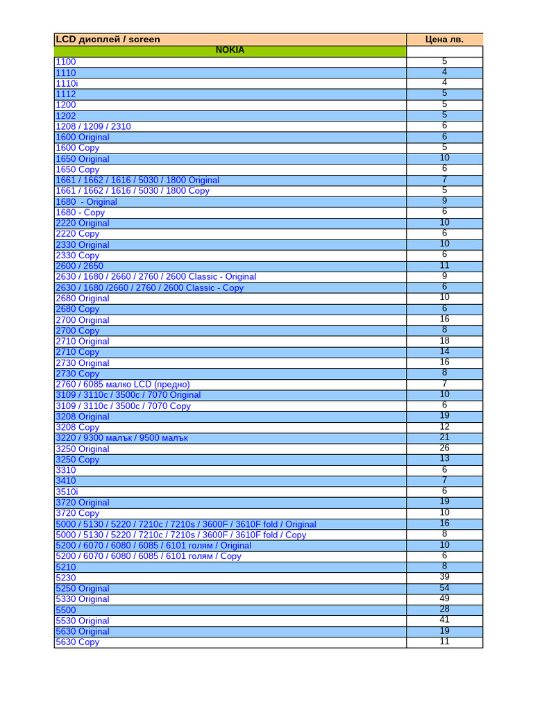 Price List June | PDF
