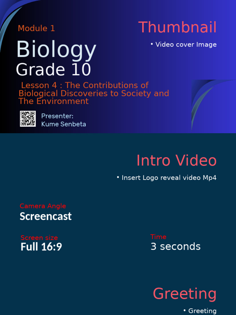 Biology Grade 10 Lesson 4 | PDF | Biology