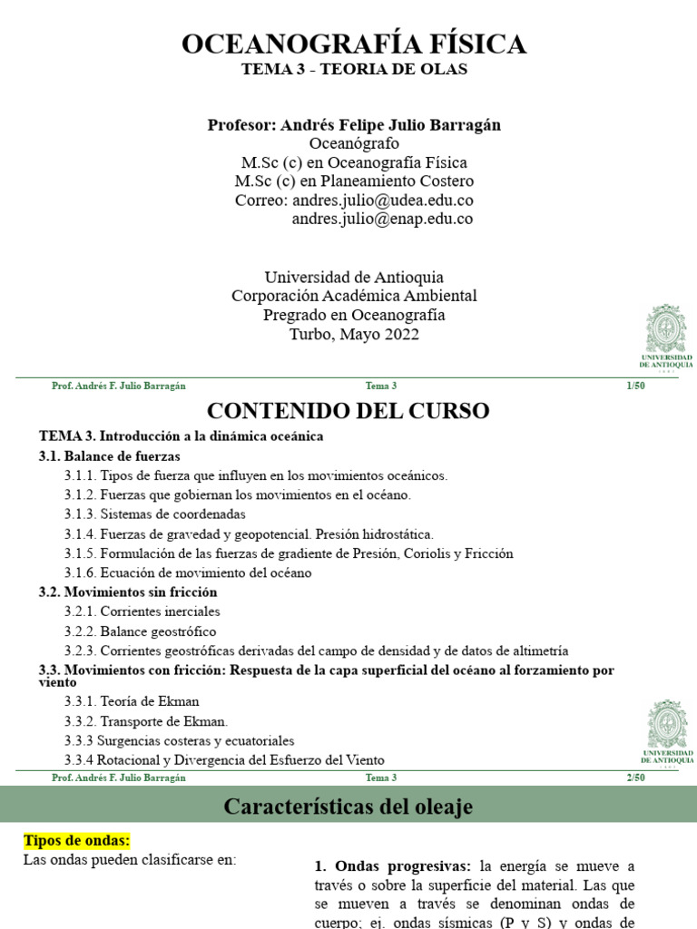 Teoría de Olas | PDF | Olas | Herida