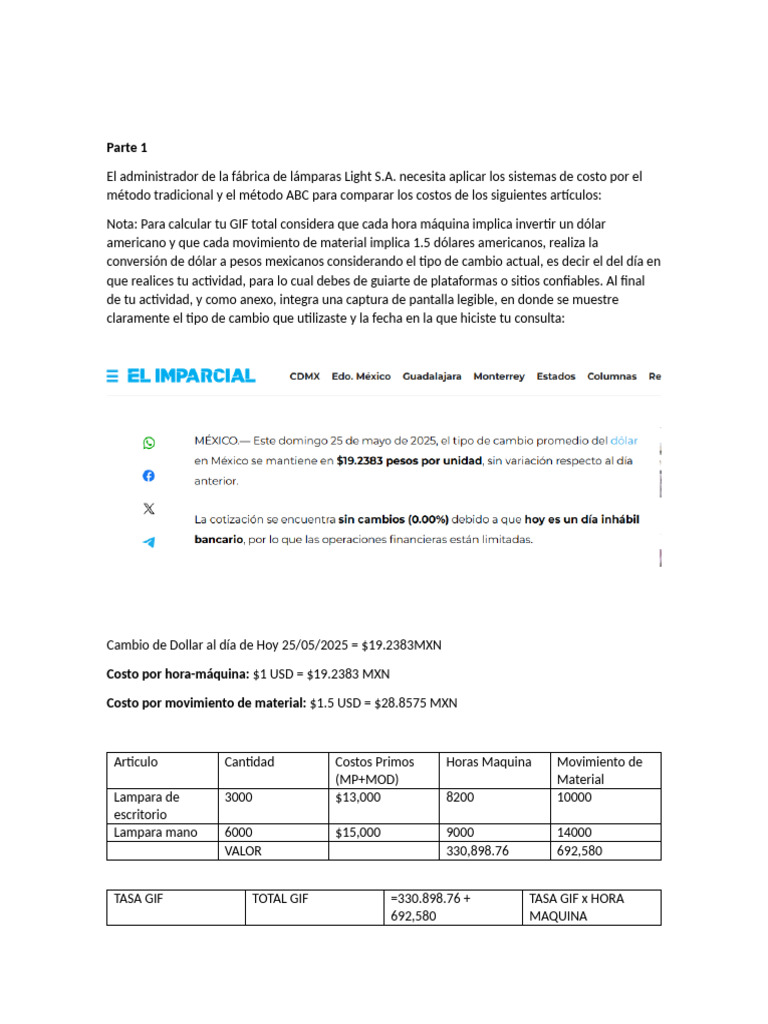 Ejercicio 2 Contabilidad Administrativa | PDF | Business | Presupuesto