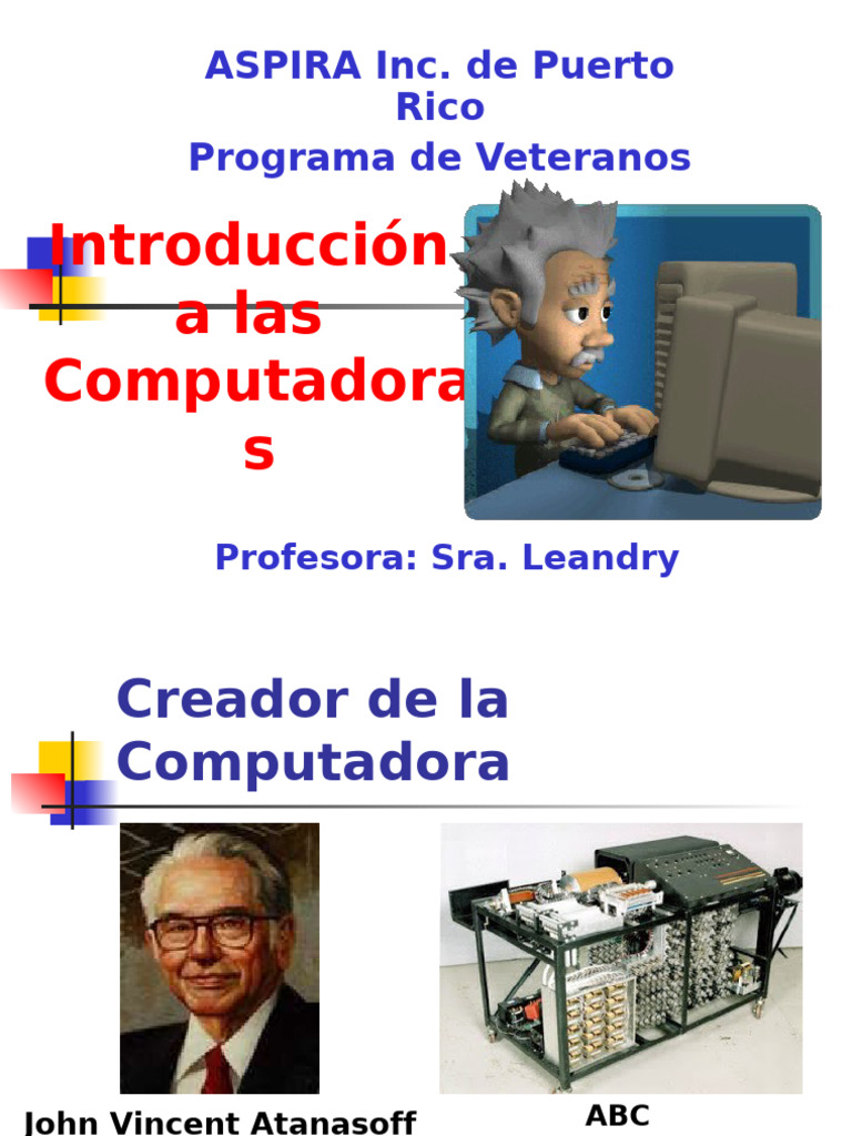 Introducción A La Computadora | PDF | Almacenamiento de datos de la ...