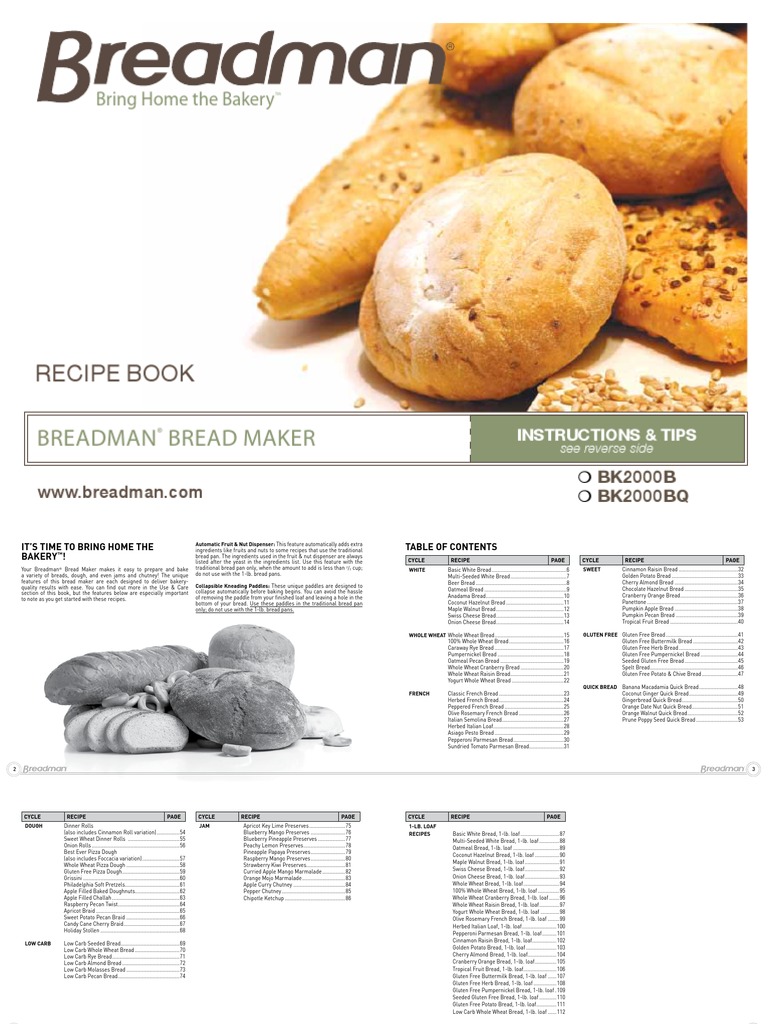 Bread Recipe BOOK | PDF | Baker's Yeast | Breads