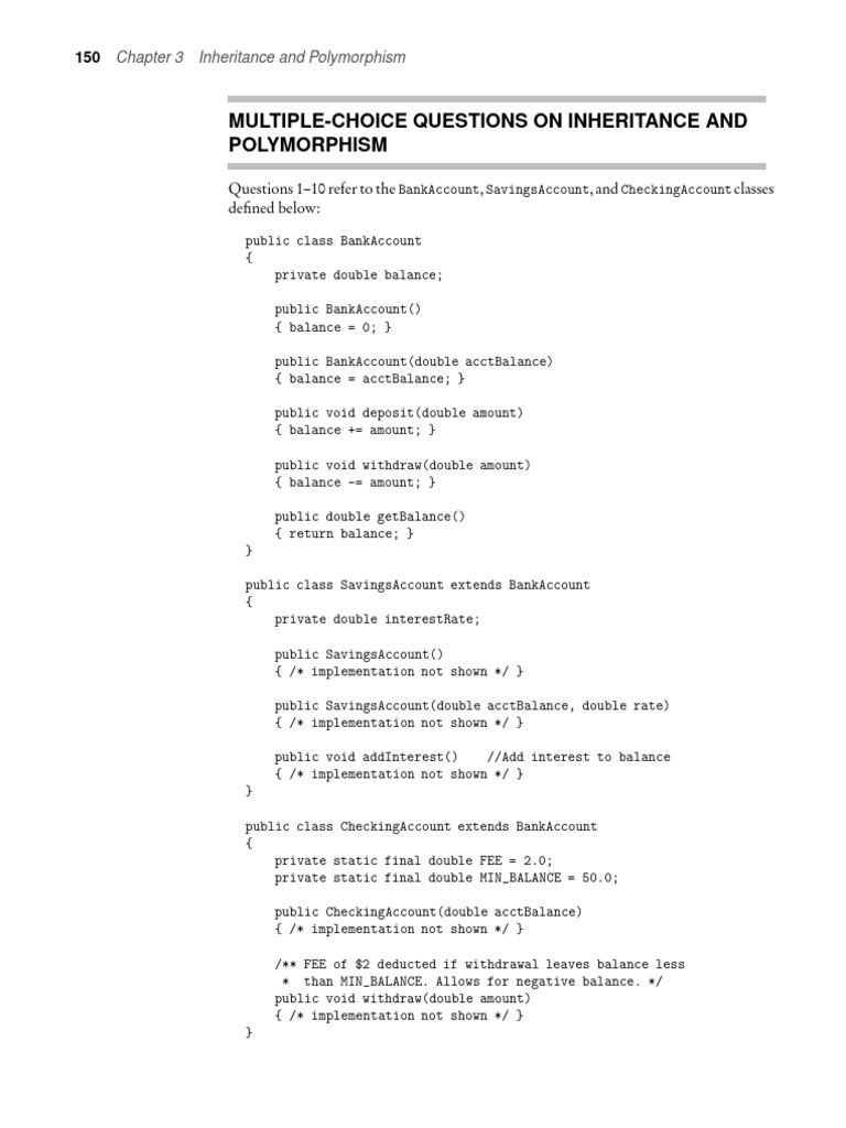 Inheritance MC B | PDF | Class (Computer Programming) | Method ...