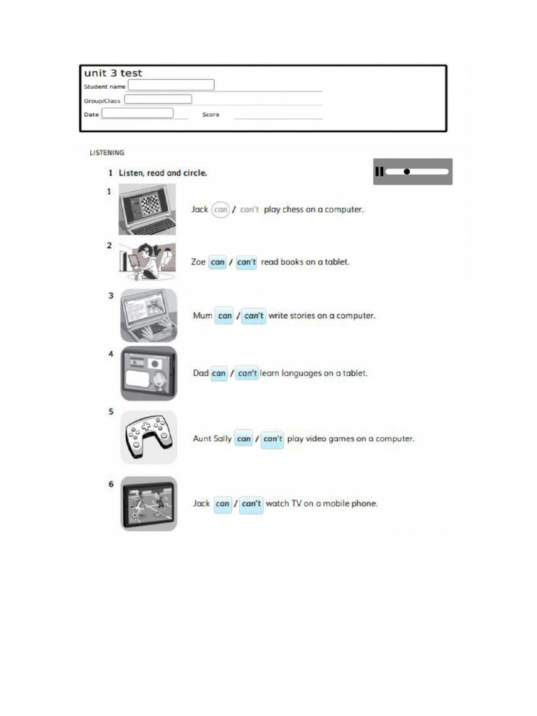 Unit 3 Test 01 | PDF