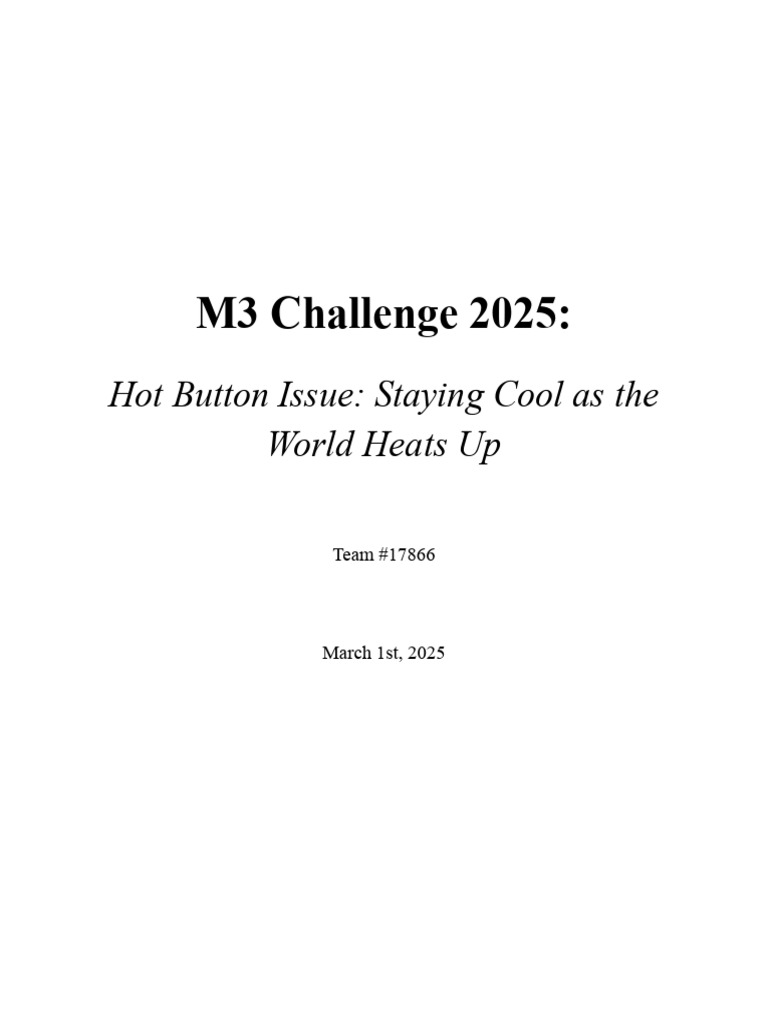 M3 Final Submission Paper | PDF | Heat Wave | Heat Transfer