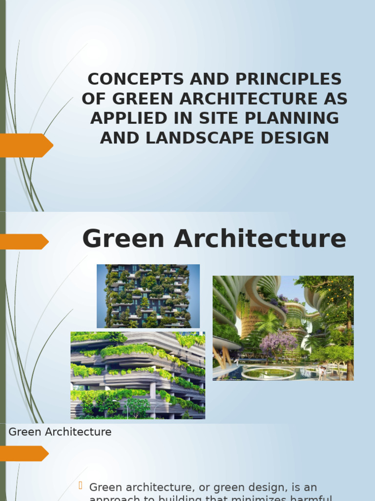 Green Architecture Principles and Concepts | PDF | Sustainable ...