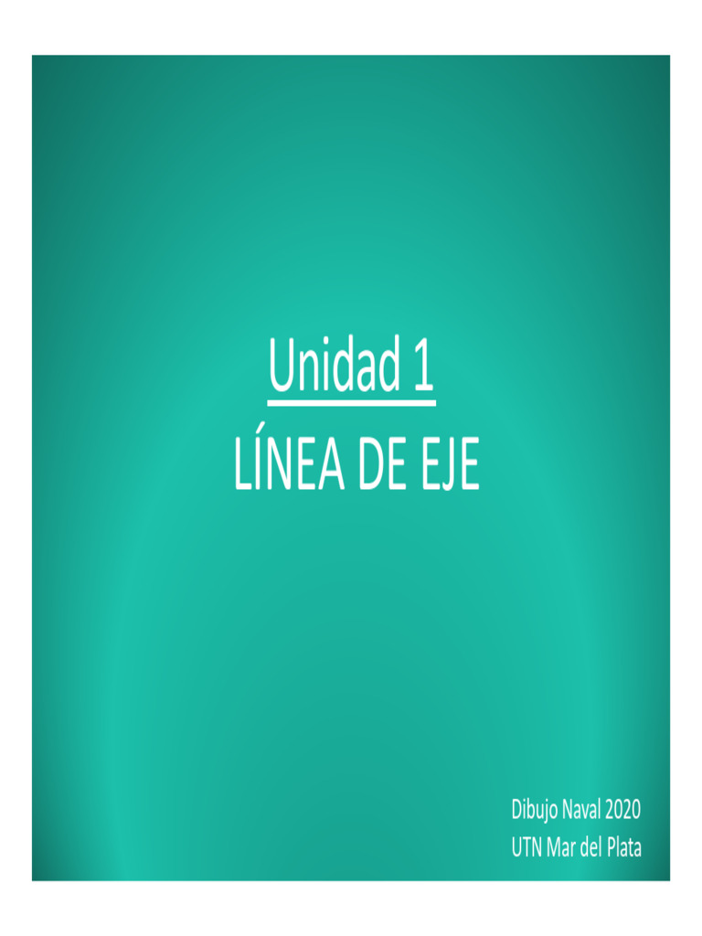 Unidad 1 - Línea de Eje | PDF | Hélice | Eje
