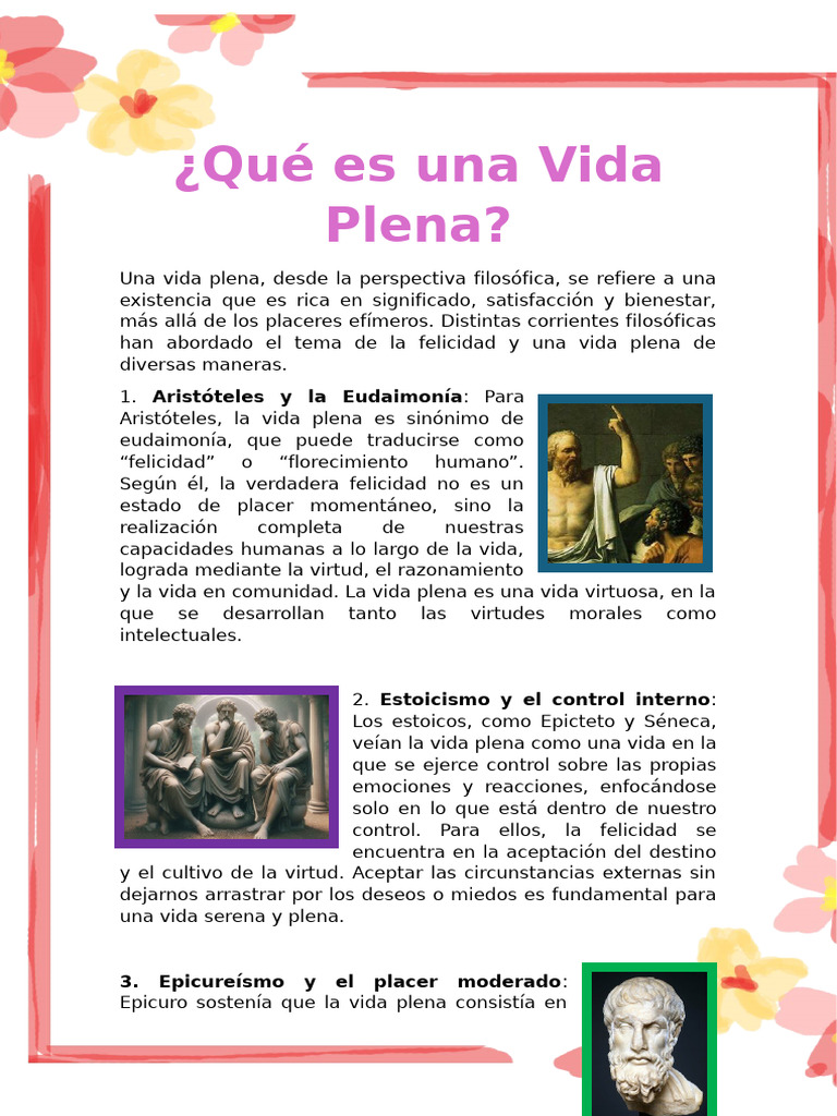 Definición de Vida Plena | PDF