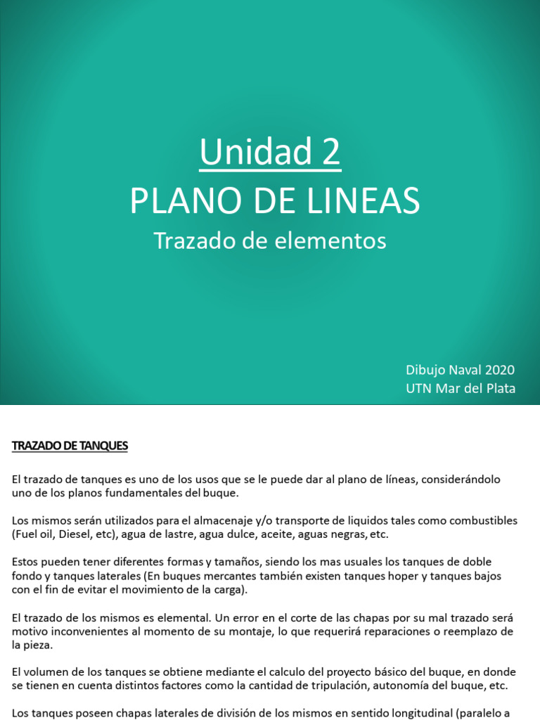 Unidad 2 - Plano de Lineas (Anexo) | PDF | Tanques