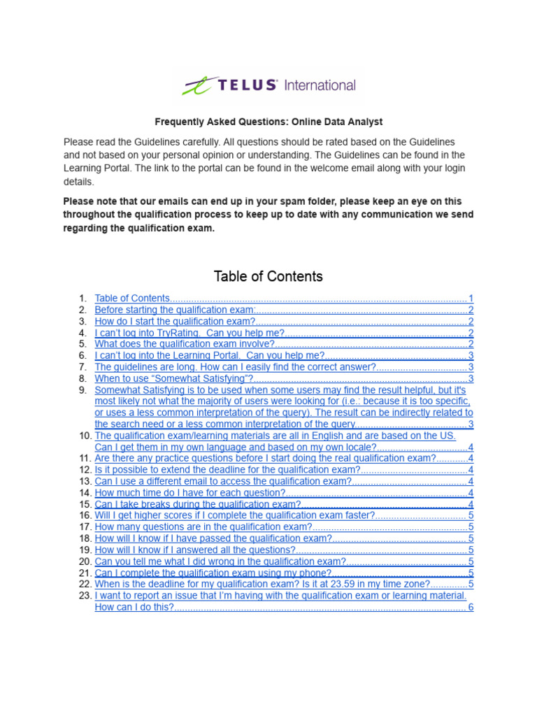 Frequently Asked Questions - Online Data Analyst (CS) | PDF | Password | Computing