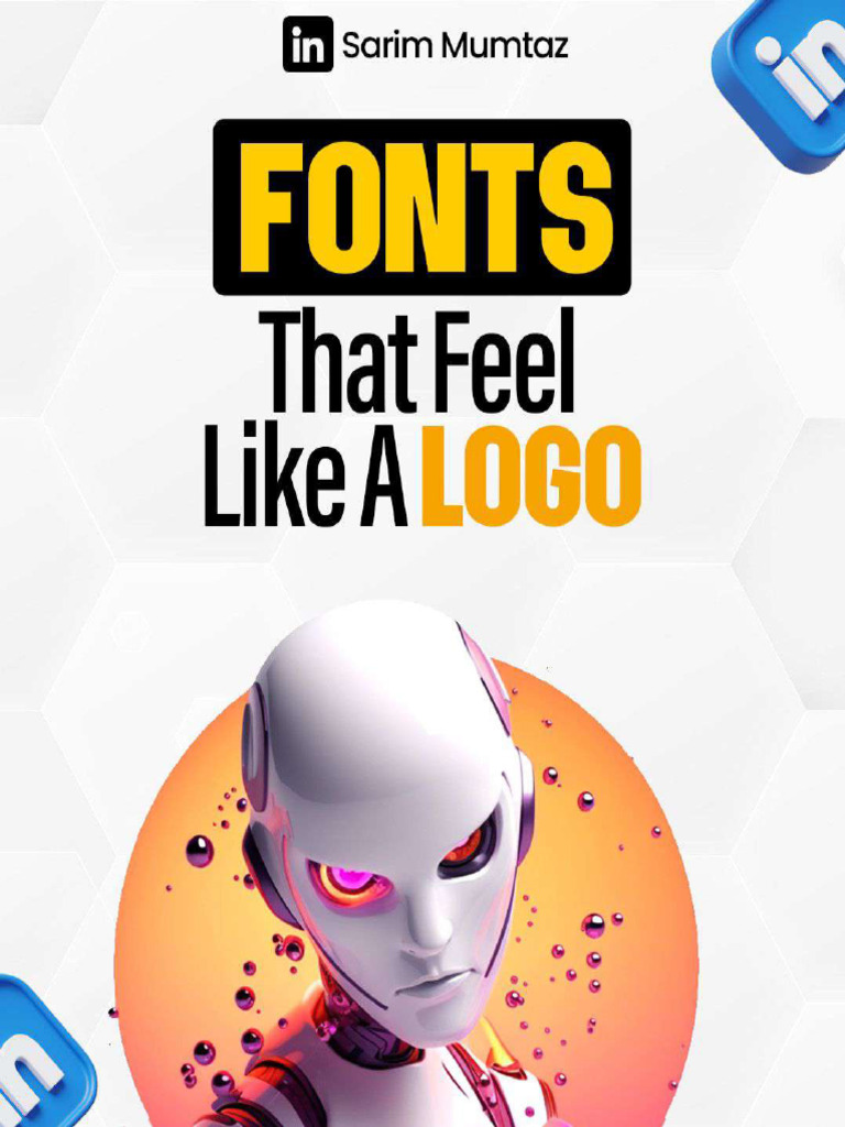 Fonts That Feel Like A Logo | PDF