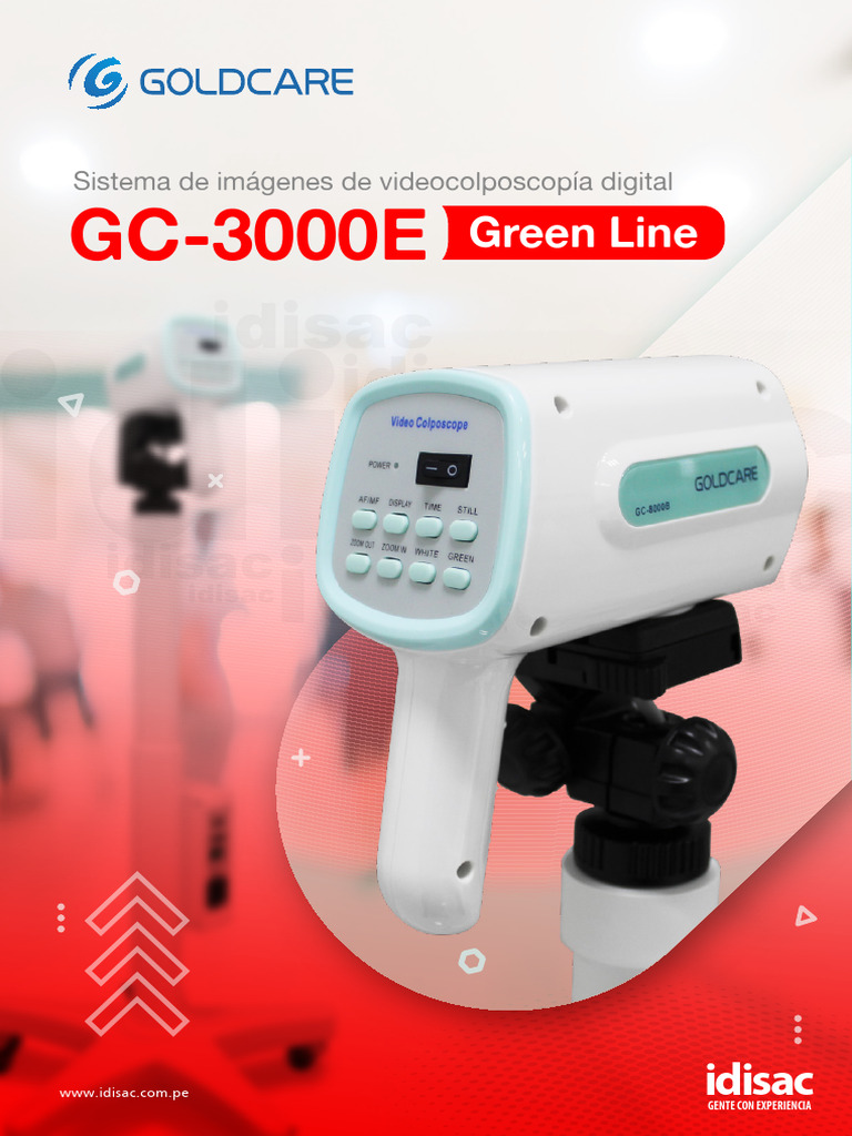 Flyer Colposcopio Goldcare Gc-3000e Green Line | PDF