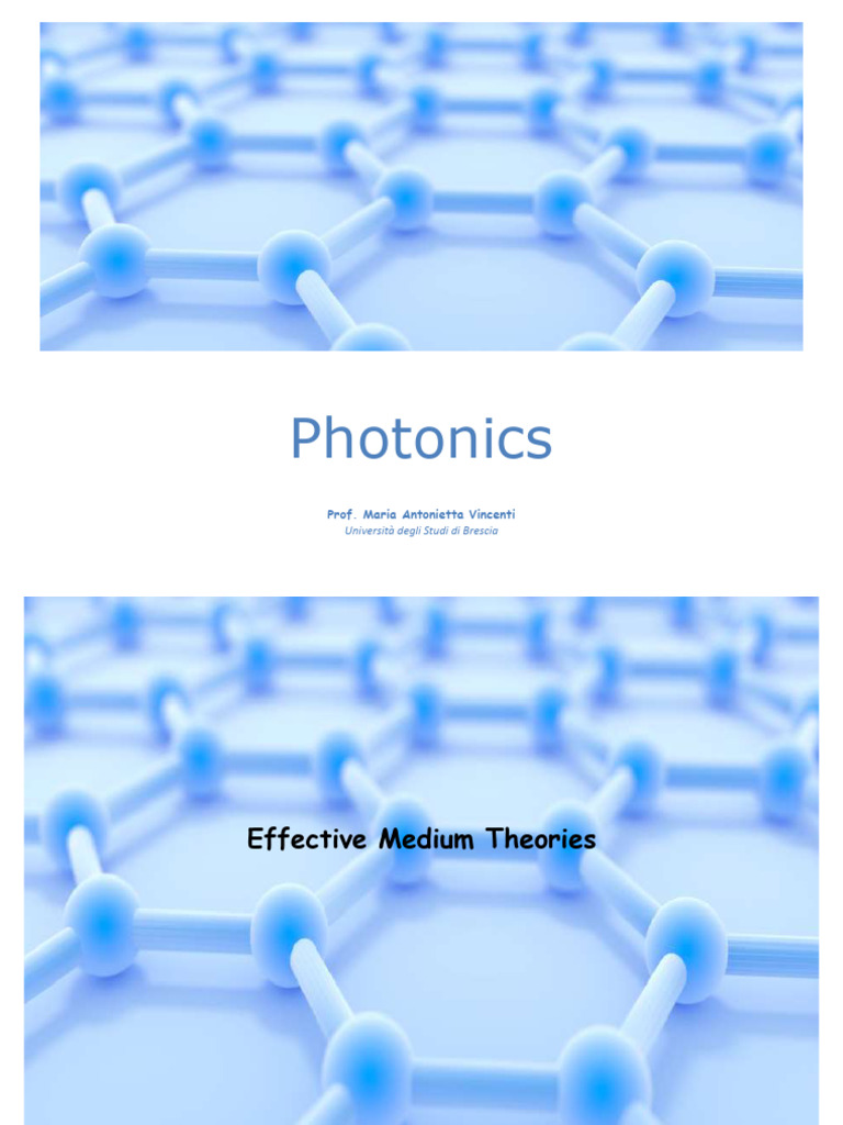 Effective Medium Theories Overview | PDF | Permittivity | Electromagnetism