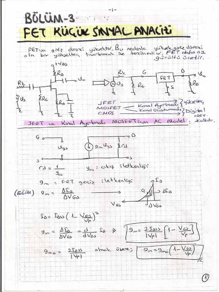 FET - K K Sinyal Analizi | PDF