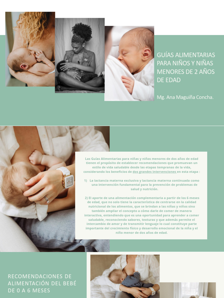 Guías Alimentarias para Niños y Niñas - Ana Maguiña | PDF ...