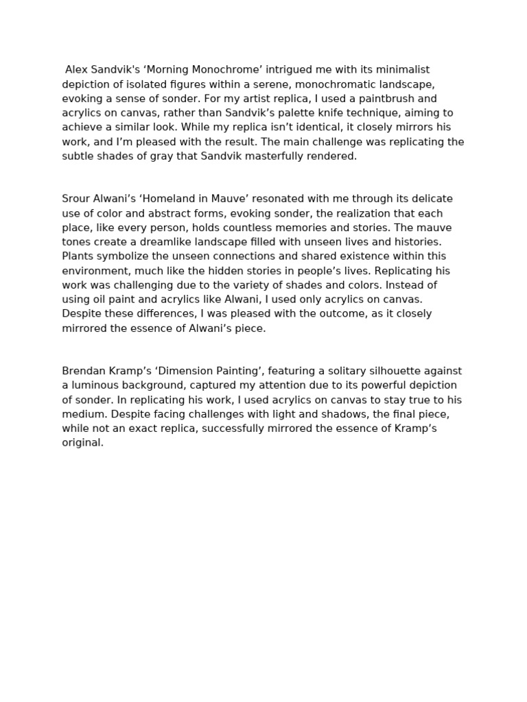 Artist Replica Annotations | PDF