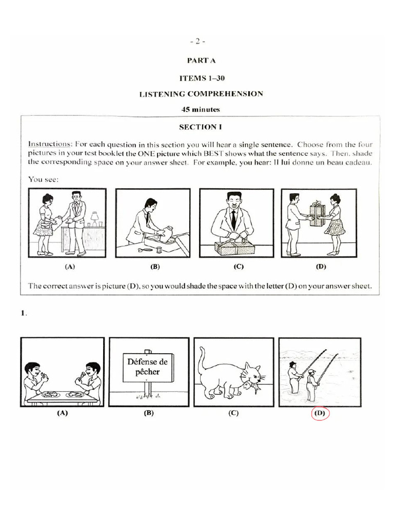 French 2018 p1 2 | PDF
