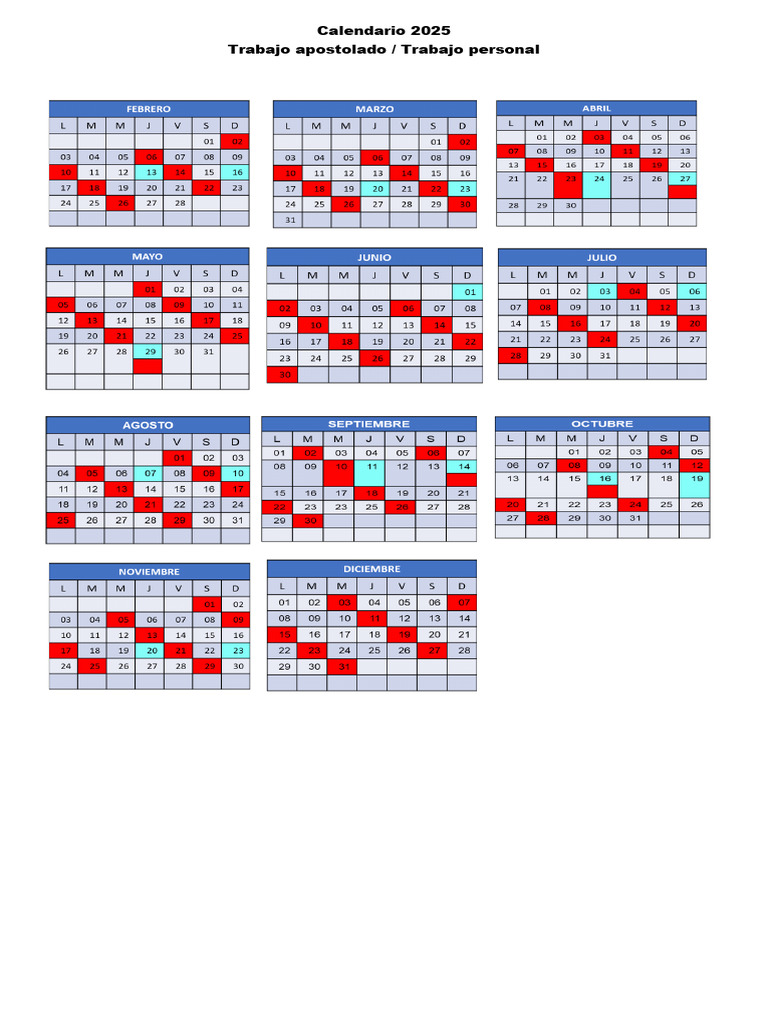 Calendario Jean | PDF