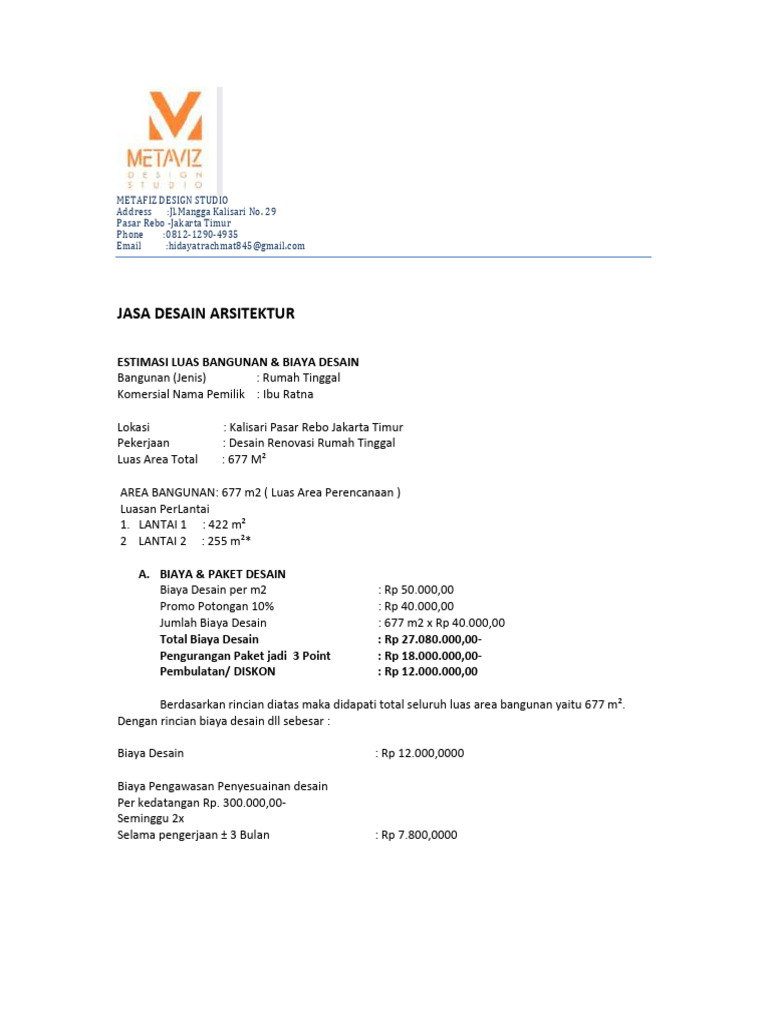 Invoice Bu Ratna | PDF