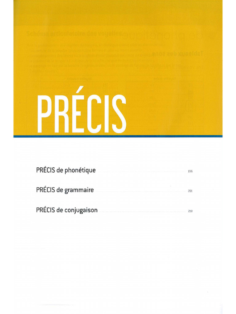 PRÉCIS | PDF