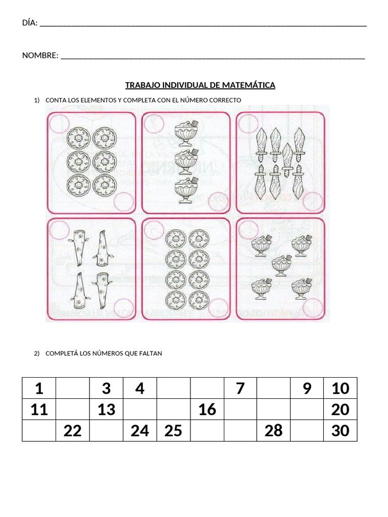 1er Sondeo Matematica | PDF