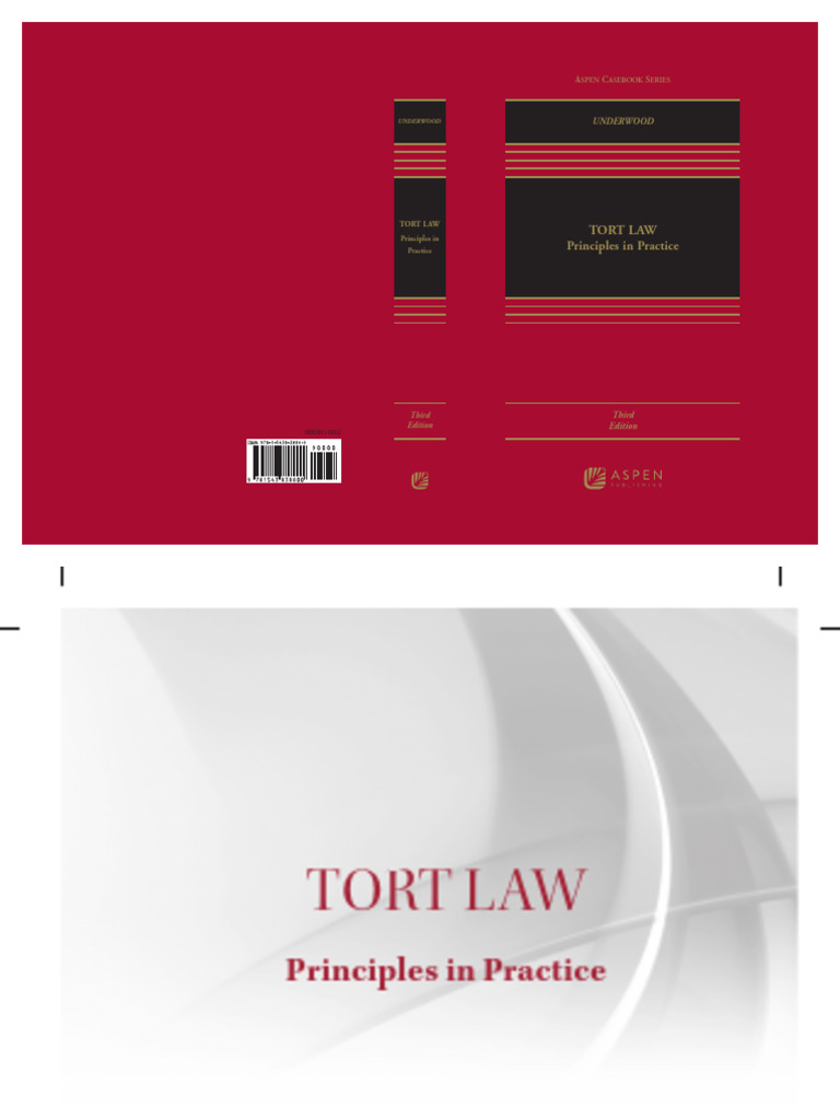 Torts Textbook | PDF | Proximate Cause | Tort