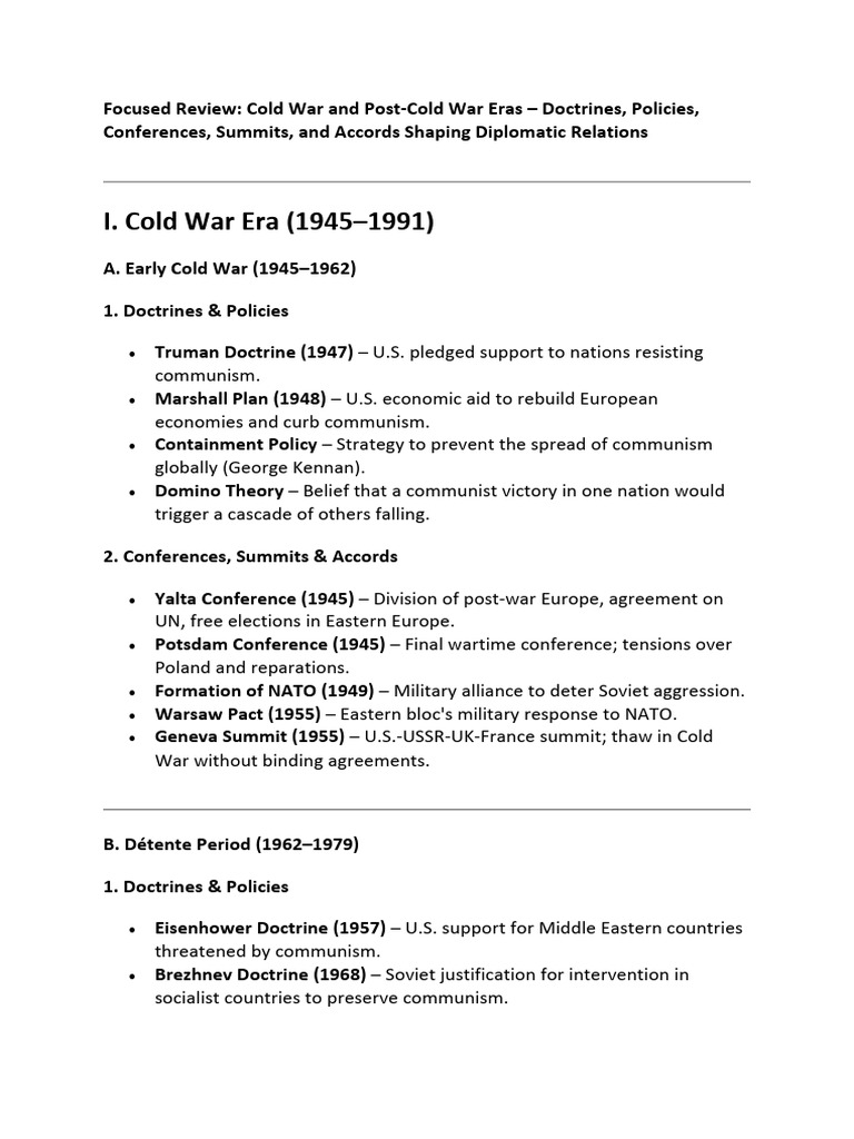 Focused Review | PDF | Cold War | Soviet Union