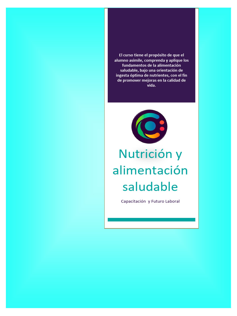 Programa de Nutricion y Alimentacion Saludable CFL | PDF