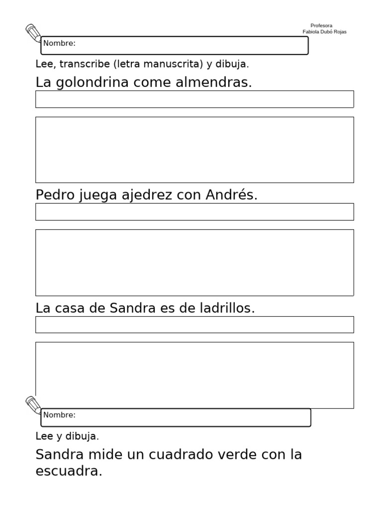 Lee, Copia y Dibuja - DR | PDF