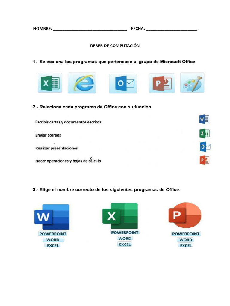 Tarea de Computación de 6to | PDF