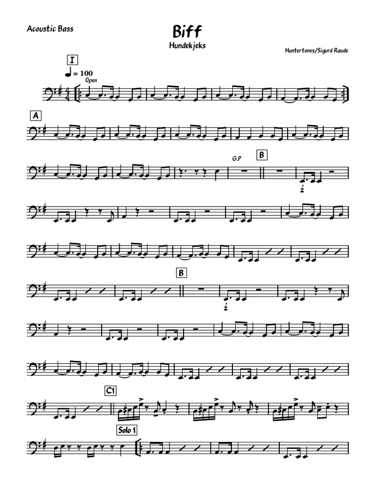 Biff-Acoustic Bass | PDF