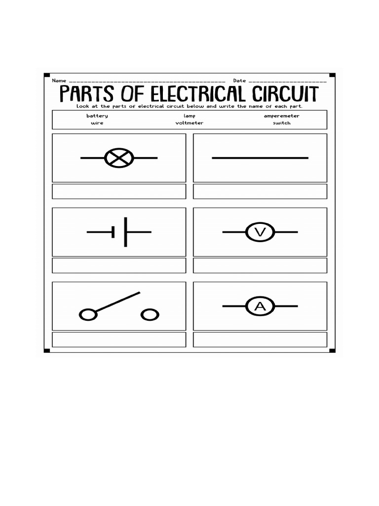 Electrical Circuits Worksheets 18951.Jpg | PDF