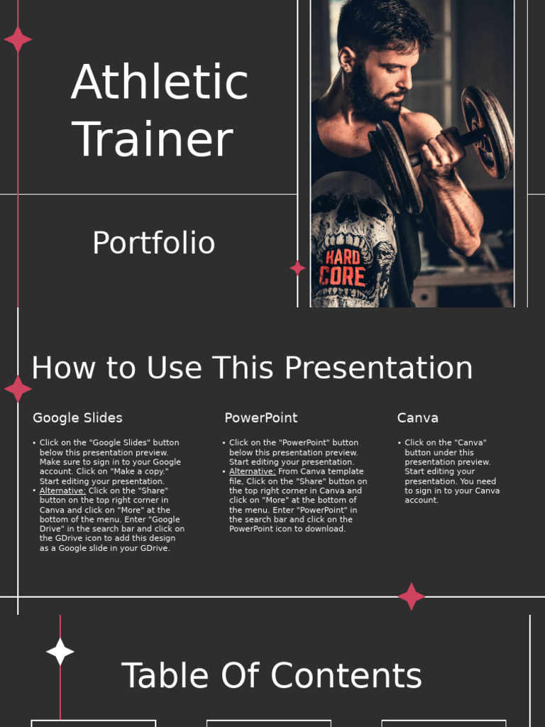 Athletic Trainer Portfolio Presentation | PDF | Microsoft Power Point ...