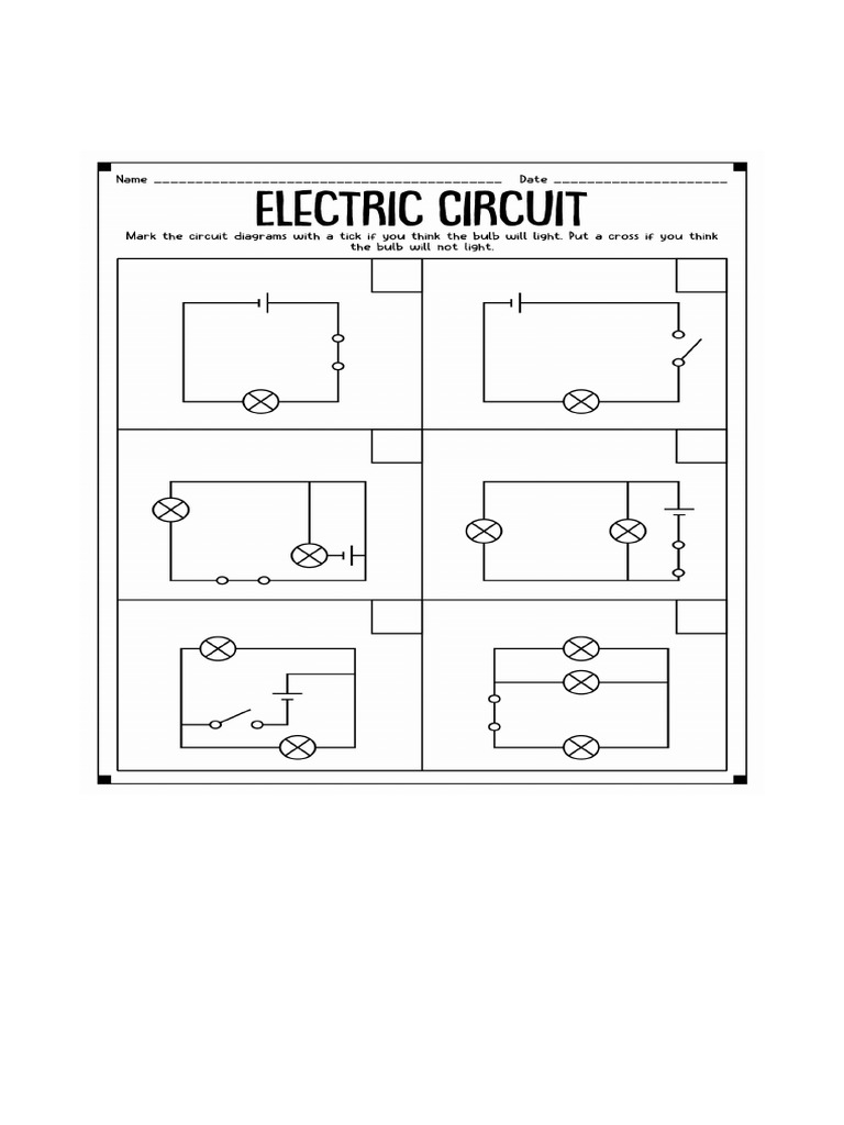 Electricity Circuit Worksheets 4th Grade 18947.Jpg | PDF